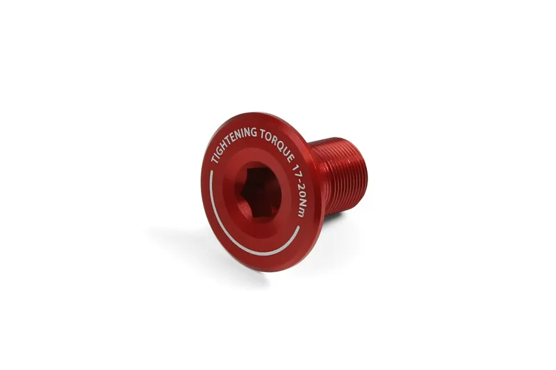 Hope Crankset Shaft End Cap in Red