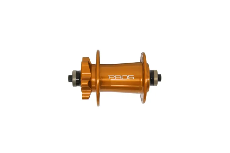 PRO 5 Front hub -24 Spoke Hole-100mm X Quick Release- 6 bolt- Orange